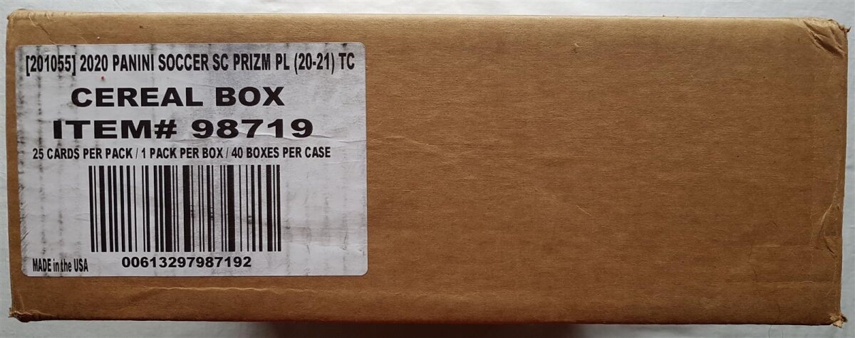 CASE Panini Premier League Prizm Soccer Cereal Box 2020-21 | Günstig
